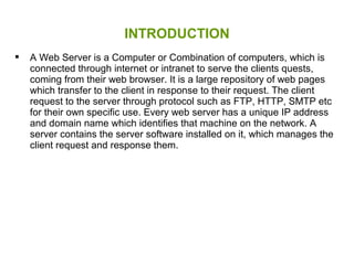 TOMCAT WEB SERVER TECHNICAL BY SAIKIRAN PANJALA | PPT