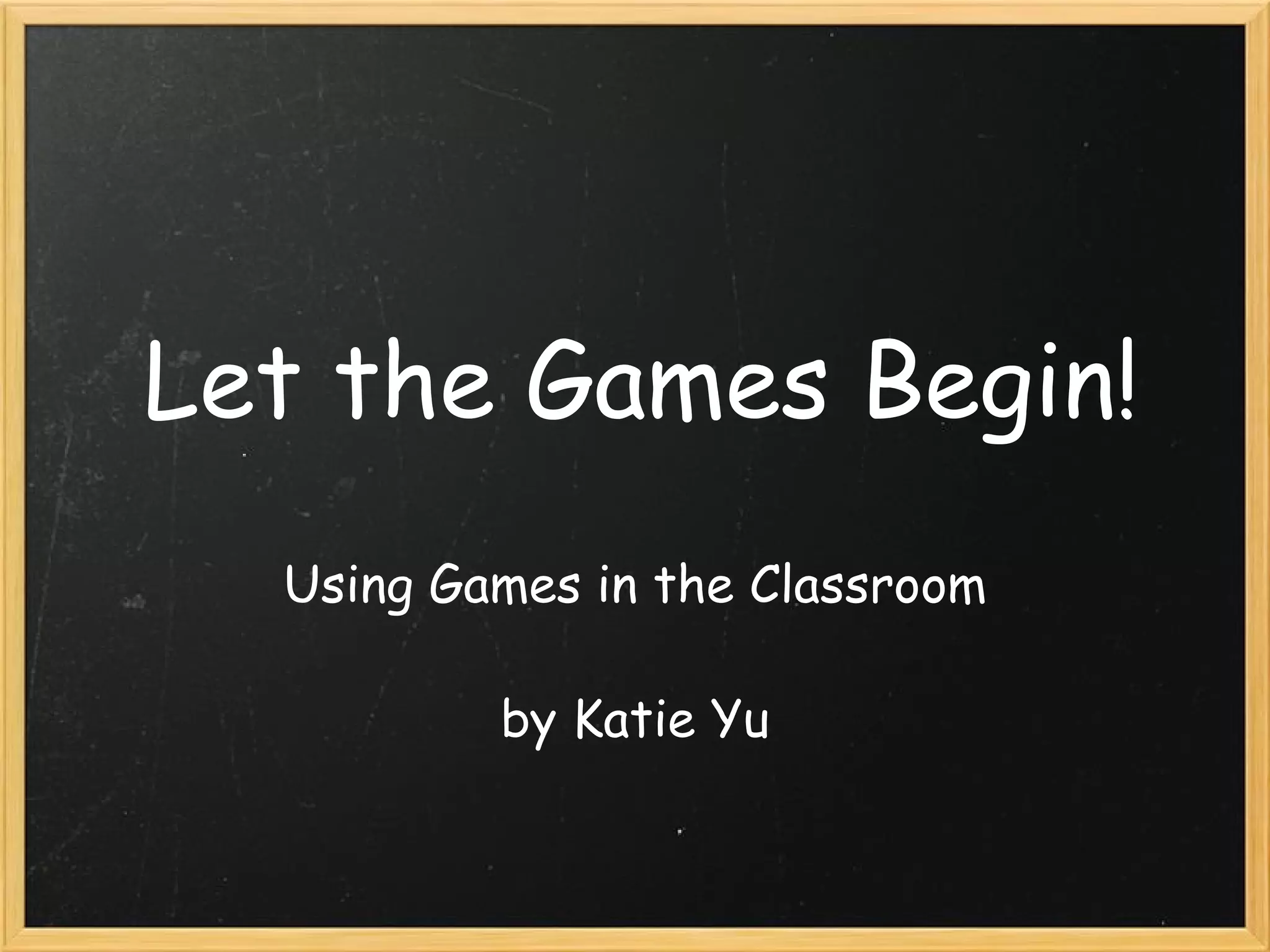 Let the Games Begin! | PPT | Educational Video Games | Video Game Genres