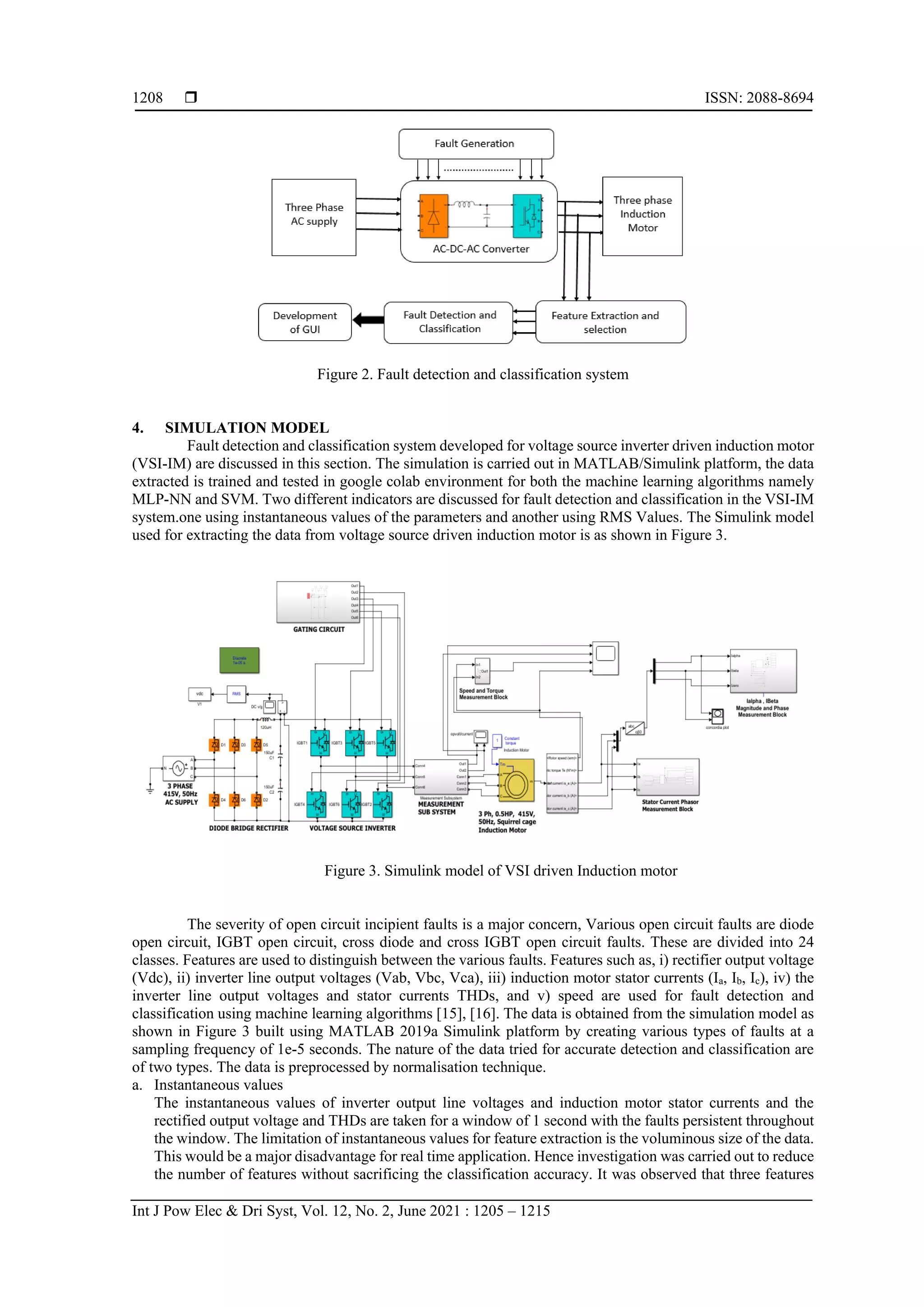 Machine Learning Based Multi Class Fault Diagnosis Tool For Voltage