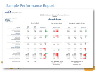 Andera Performance Statements - Driving New Account Origination Success ...