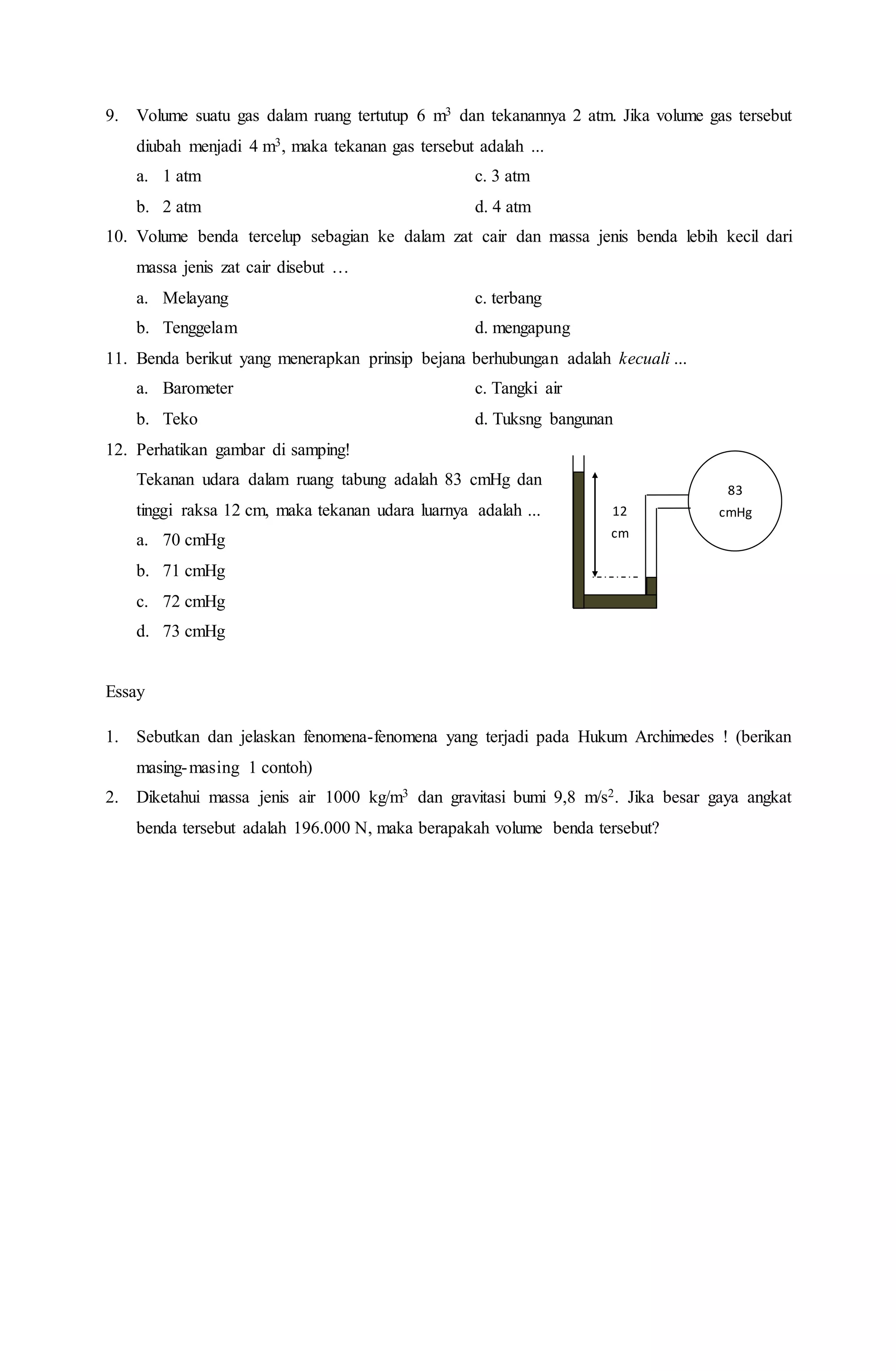 53264880 soal-ulangan-tekanan-kelas-viii | DOCX