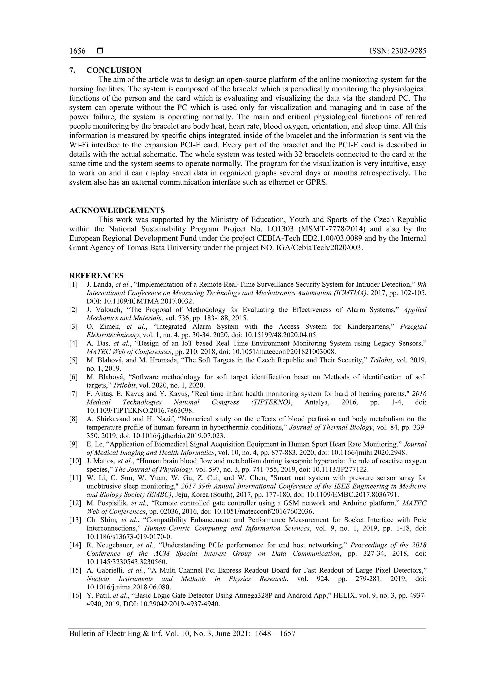 Design of an internet of things based real-time monitoring system for ...