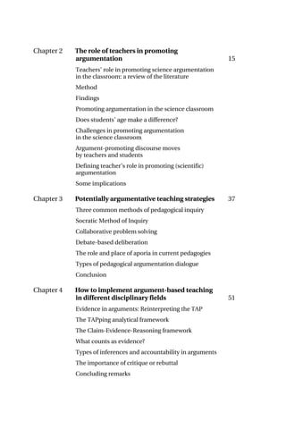 Argumentation Strategies In The Classroom Chrysi Rapanta | PDF