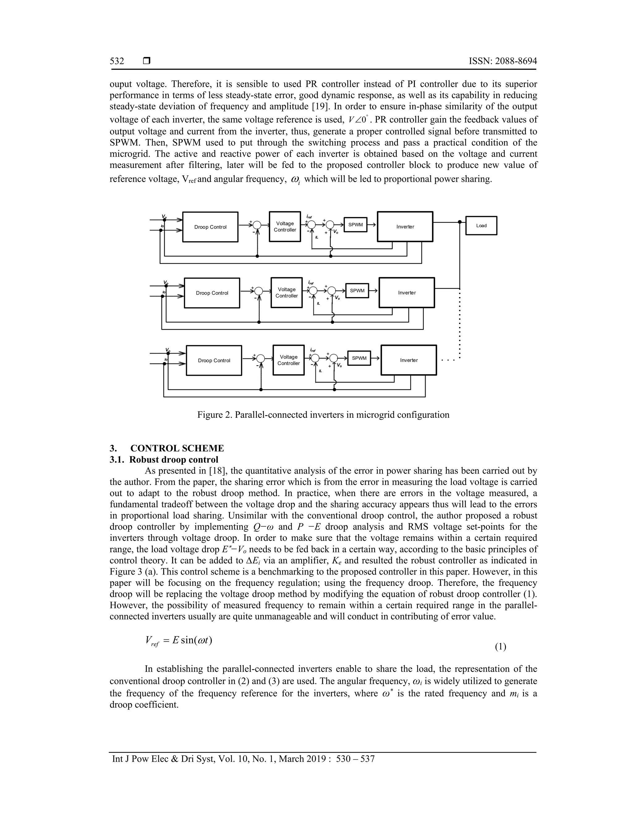 Droop control technique for equal power sharing in islanded microgrid | PDF