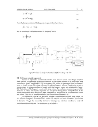 Droop control technique for equal power sharing in islanded microgrid | PDF
