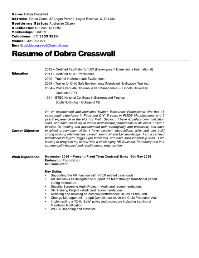 Professional Resume | PDF | Human Resources | Business