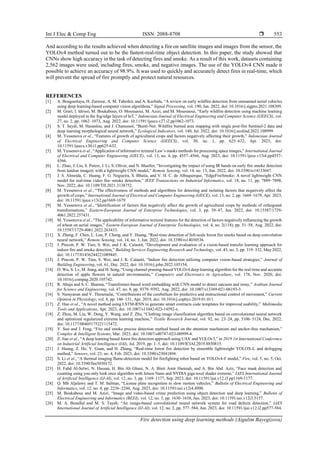 Fire detection using deep learning methods | PDF