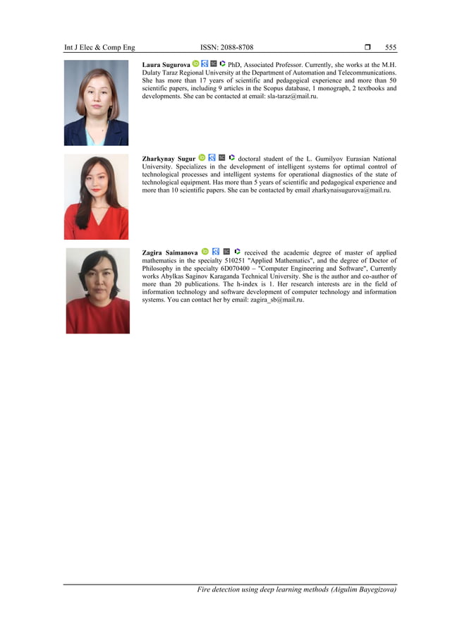 Fire detection using deep learning methods | PDF