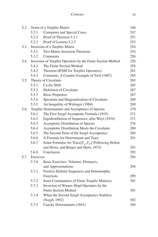 Toeplitz Matrices And Operators Nikolski N | PDF