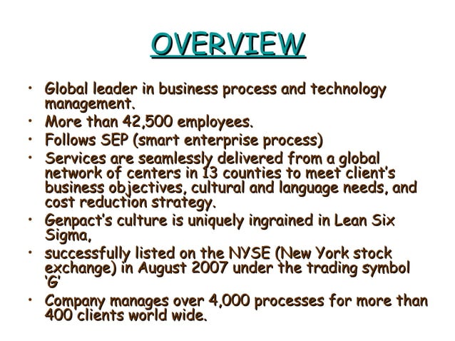 53373186 genpact-ppt | PPT