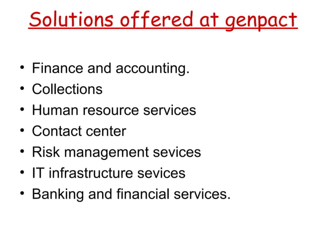 53373186 genpact-ppt | PPT