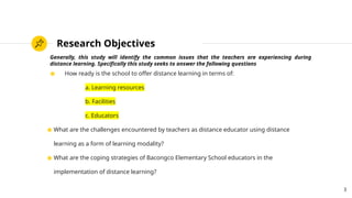 Distance Learning Challenges and Coping S | PPT