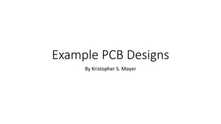 Example PCB Designs | PDF