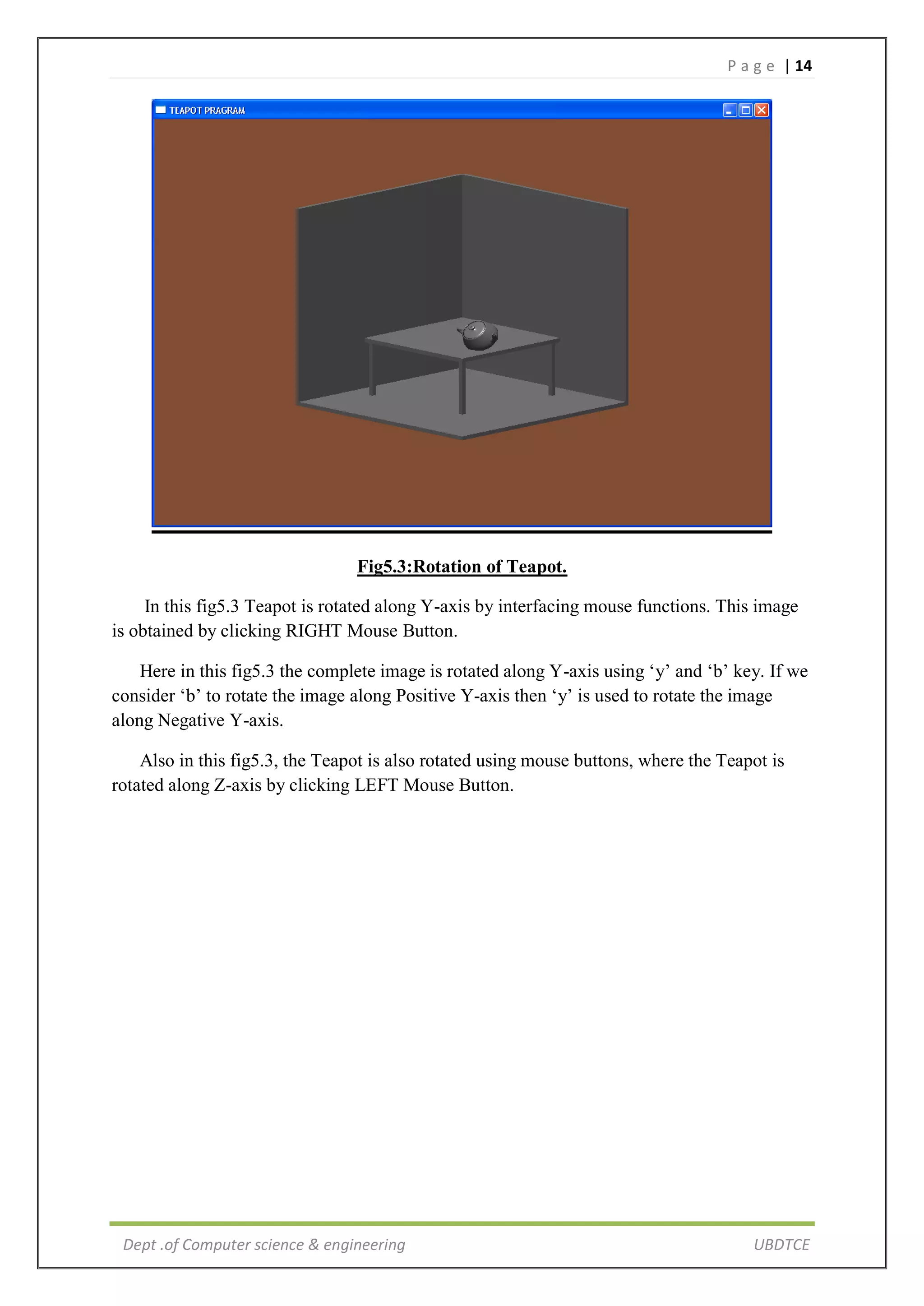 CG mini project | PDF