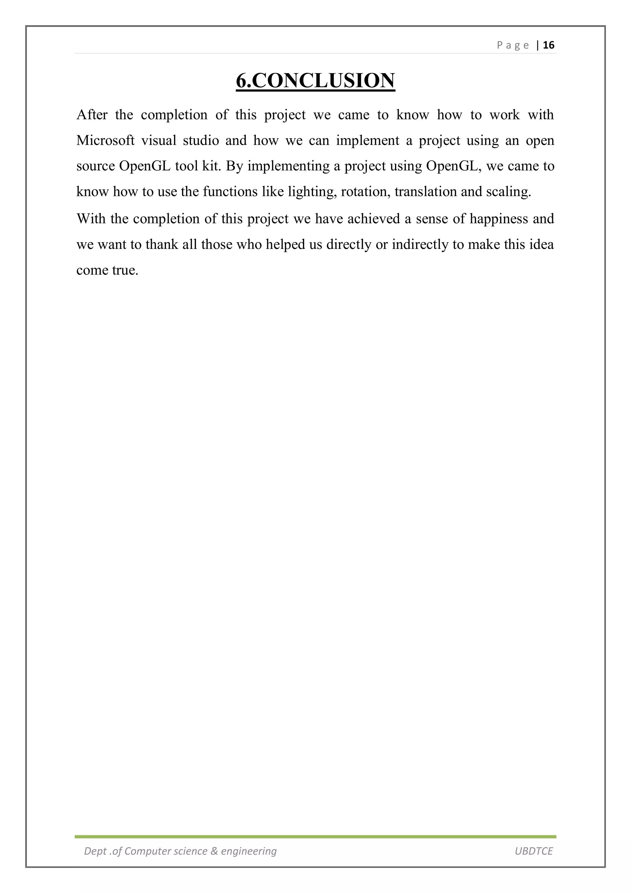 CG mini project | PDF