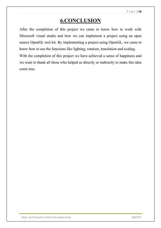 CG mini project | PDF | 3-D Graphics | Computer Software and Applications