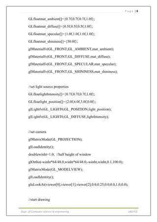 CG mini project | PDF