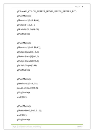 CG mini project | PDF
