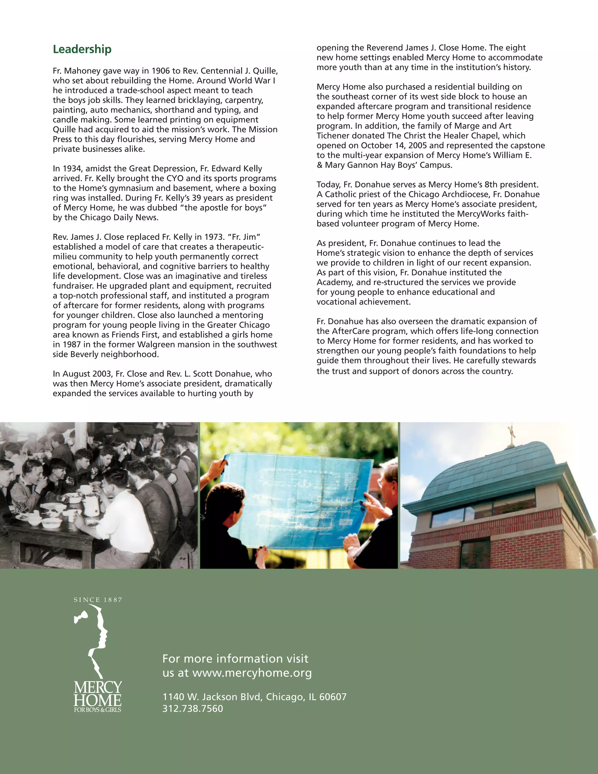 A Brief History of The Mercy Home | PDF