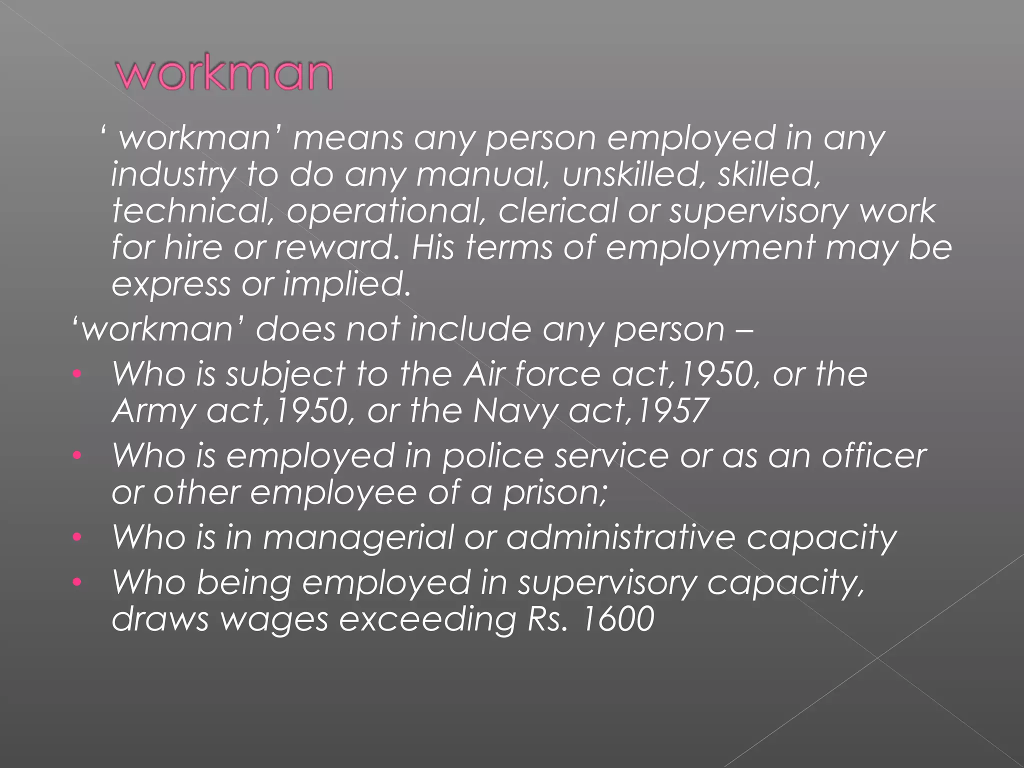 Industrial dispute Act 1947 | PPT