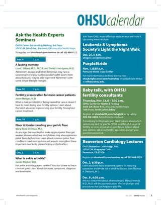 OHSU Health Mag Fall 2014 FNL | PDF | Pregnancy | Reproductive Health