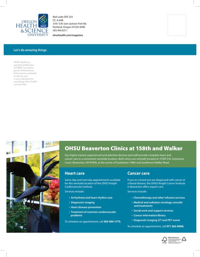 OHSU Health Mag Fall 2014 FNL | PDF