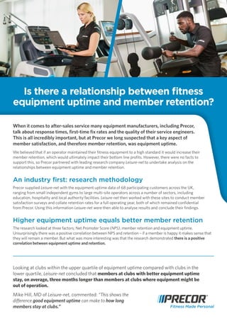 Precor Service Sheet | PDF