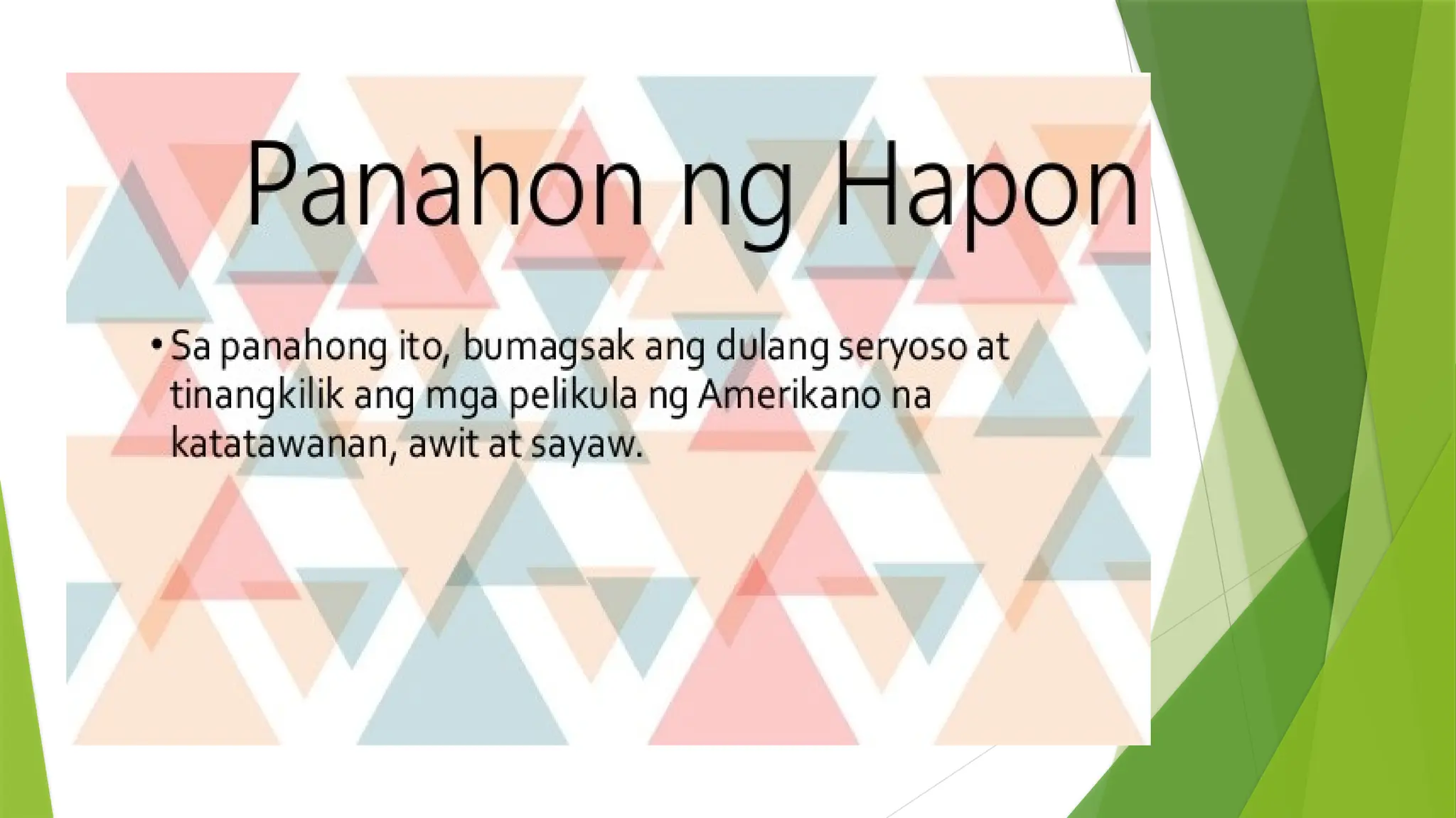 Mga Dula Sa Ibat Ibang Panahon