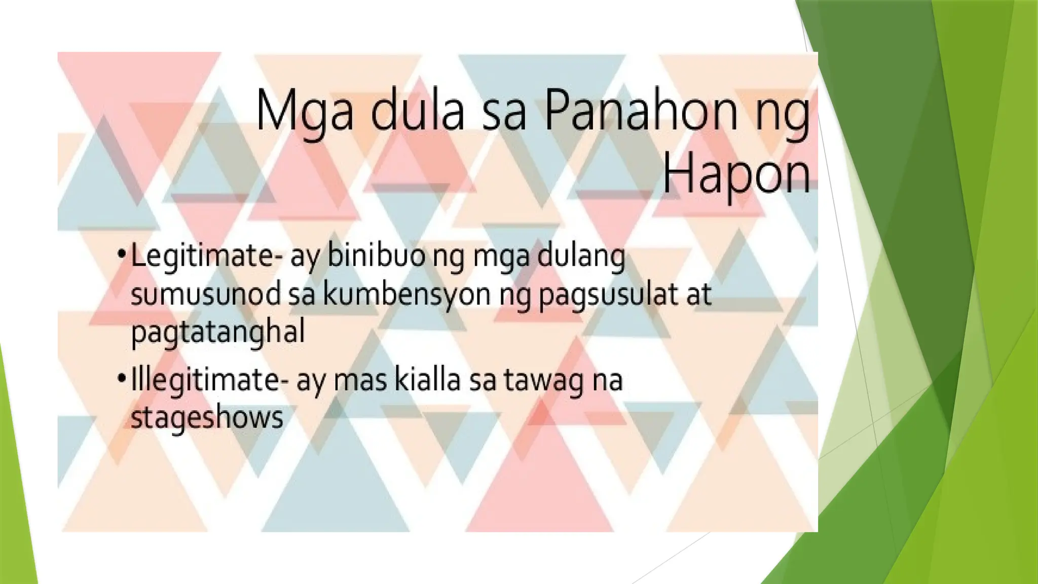 Mga Dula sa Ibat-ibang Panahon sa Filipino | PPTX