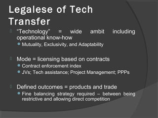 Technology Transfer: Global trends in Tech Transfer | PPT