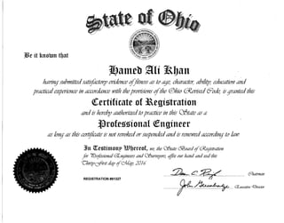 Ohio PE License | PDF