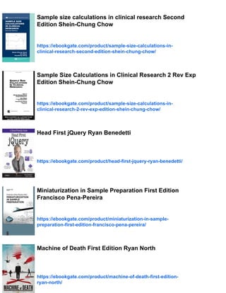Sample size determination and power First Edition Thomas P Ryan | PDF