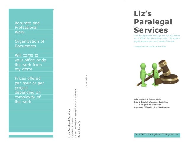 Business Flyer-Liz's Paralegal Services