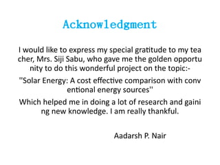 Solar energy 12455456533332 final year project | PDF