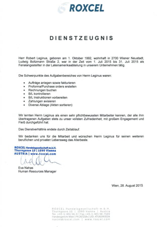 Certification ROXCEL | PDF