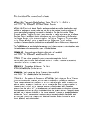 CourseDescription | PDF