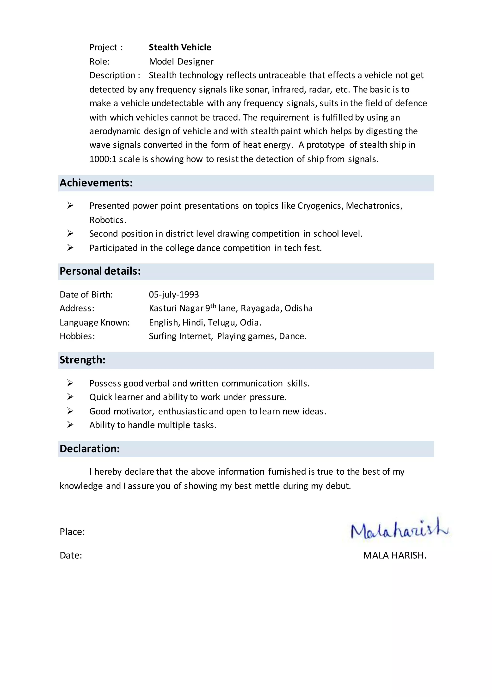 Malla Harish Online copy - Copy | DOCX