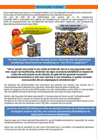 TCF Nieuwsbrief Bovib Modelovereenkomst | PDF | Personal Taxes ...