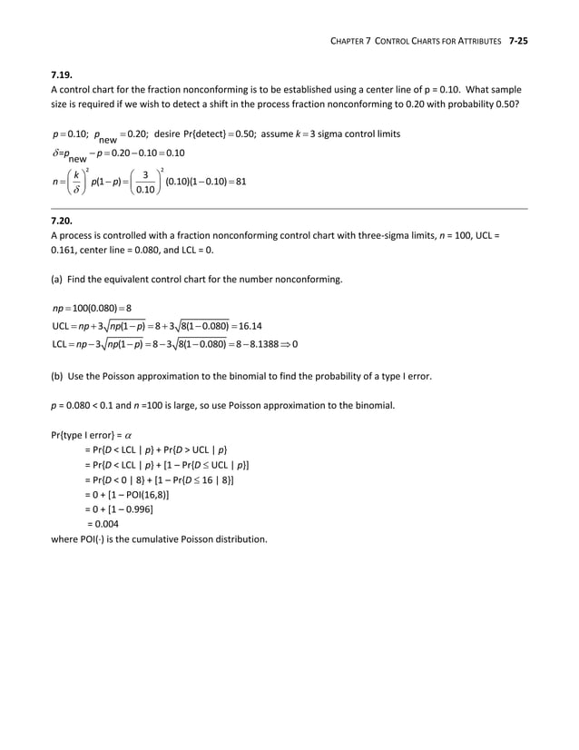 Statistical Quality Control 7th Edition Montgomery Solutions Manual | PDF