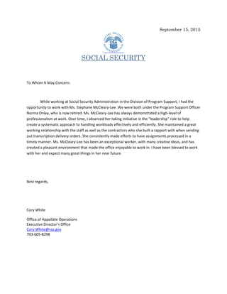 Letter of Reference | PDF