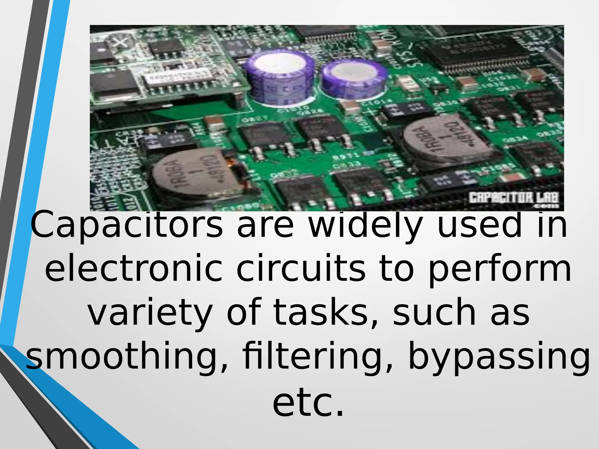PPT on capacitors and its application and simplifications | PDF