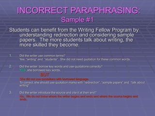 paraphrasing | PPT