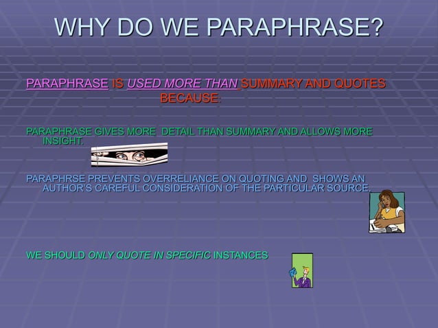 paraphrasing | PPT