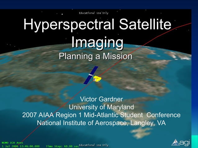 Hyperspectral satellite remote sensing | PPT