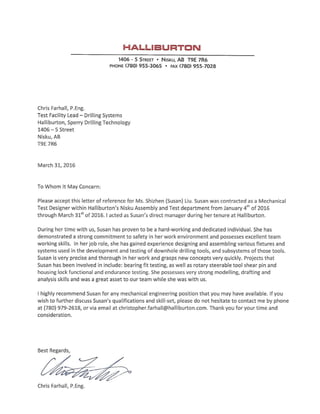 Reference Letter | PDF