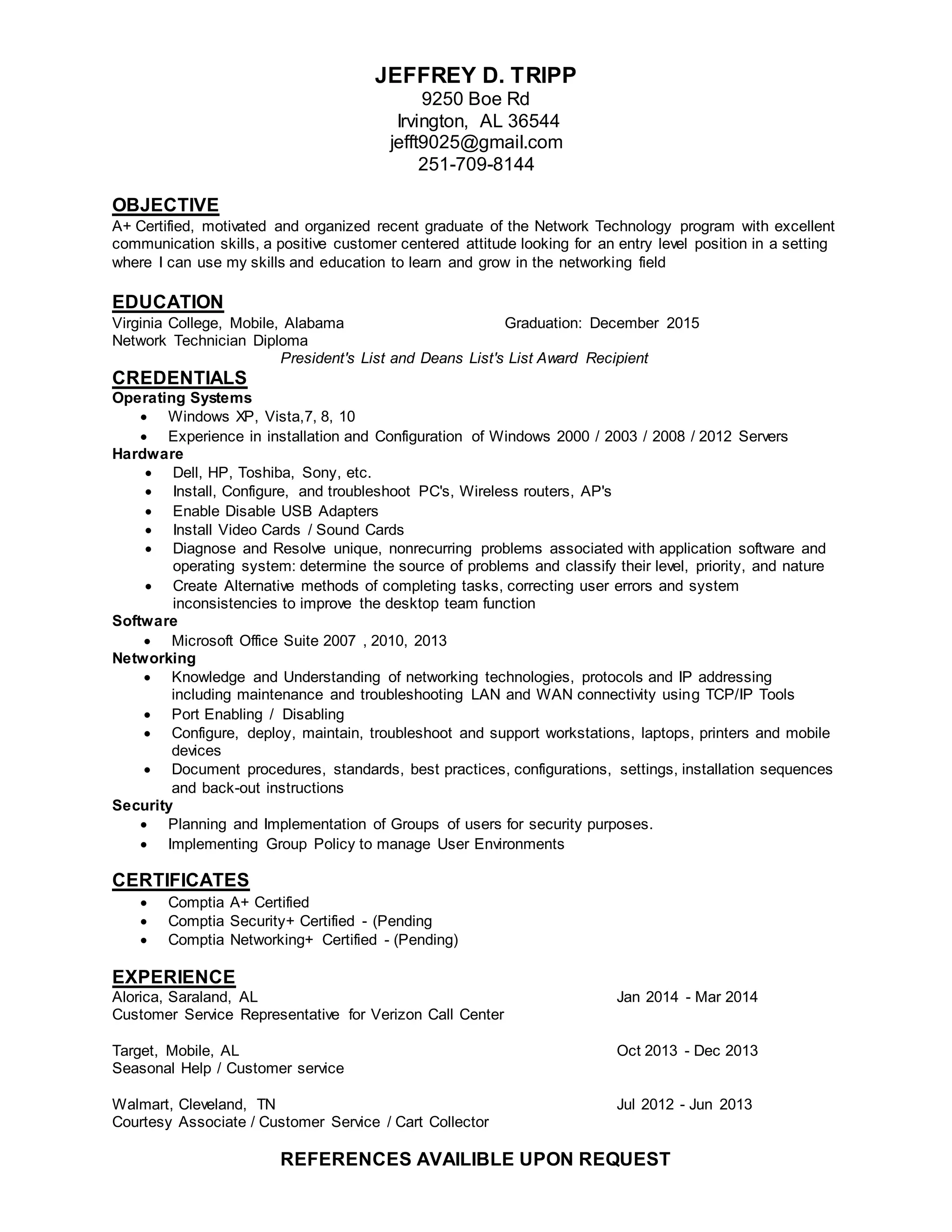 Tripp, Jeffrey - NET | PDF