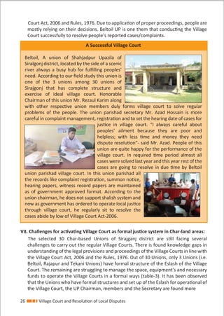 CUB-Village Court Study | PDF