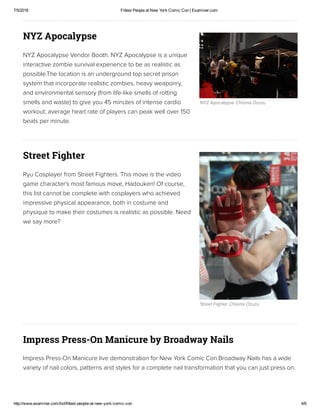 Fittest People at New York Comic Con - Examiner.com (1) | PDF