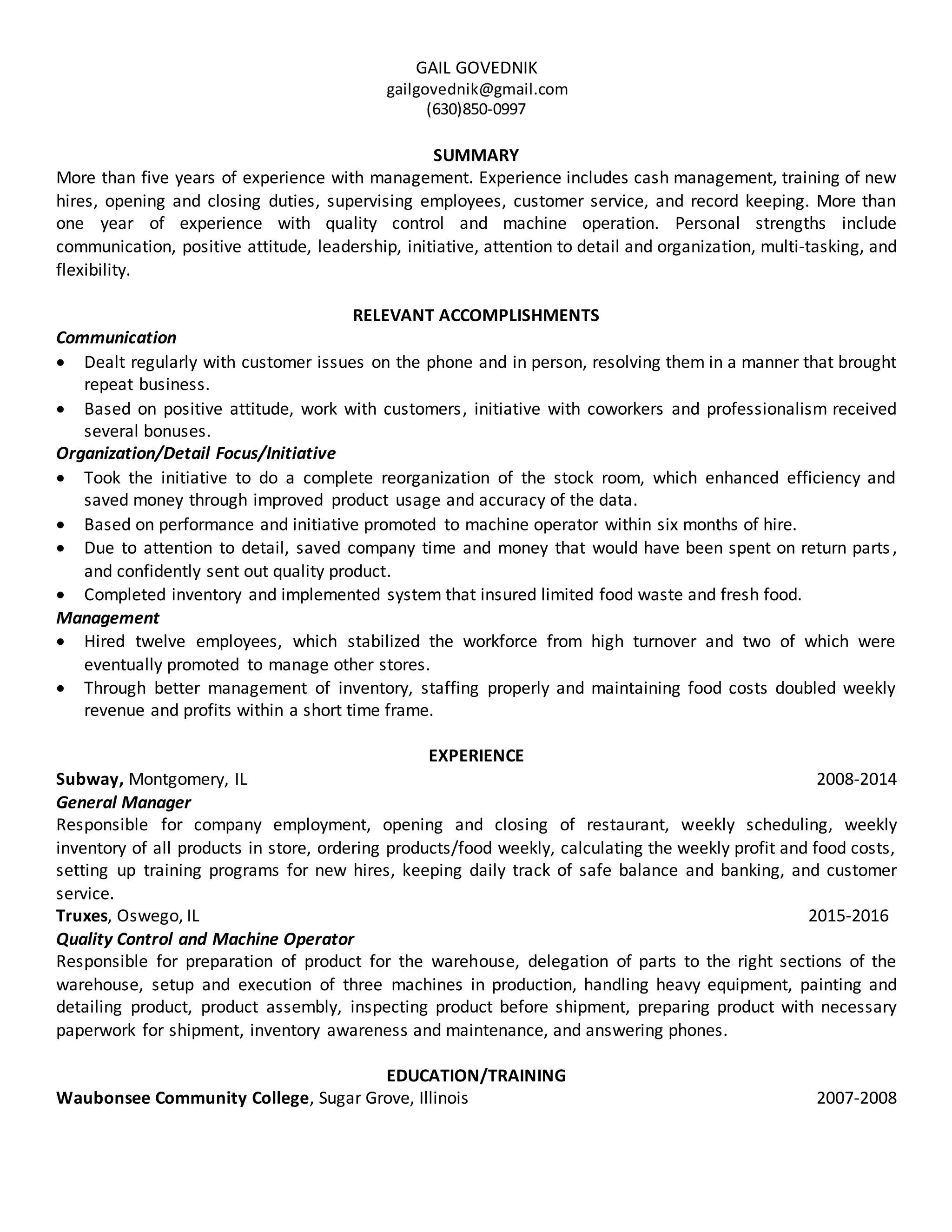 revised resume | DOCX