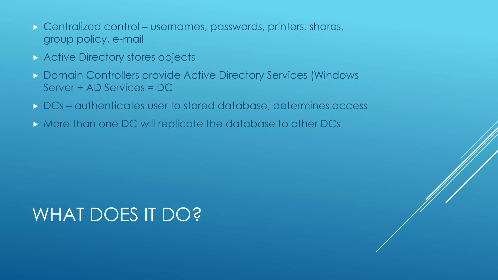 Active Directory Roundtable | PPTX | Databases | Computer Software and Applications